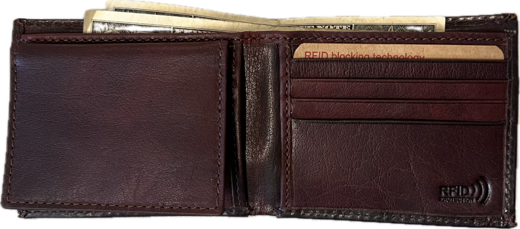 Water Buffalo Bifold RFID Leather Wallet 51383 - Deerfield Leathers