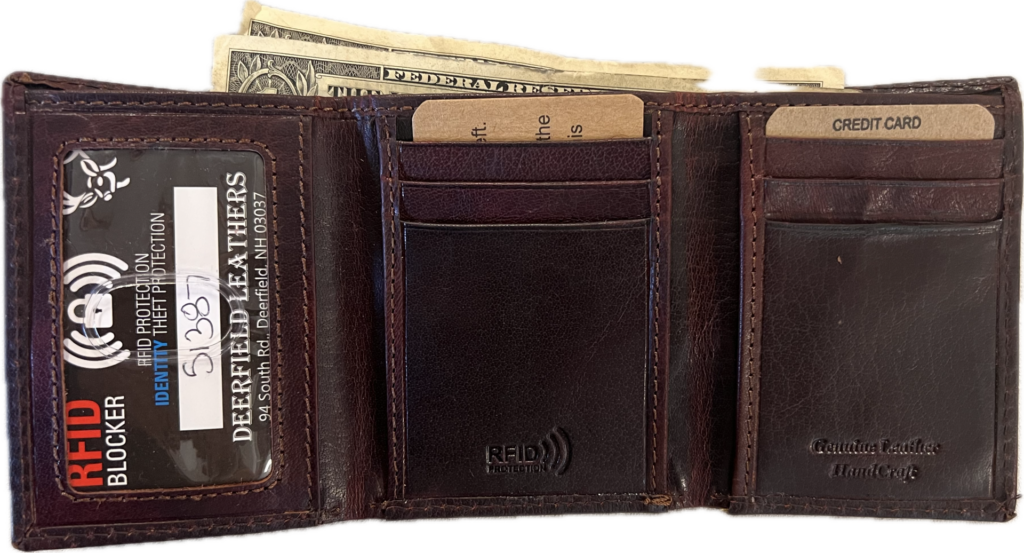 Water Buffalo Trifold RFID Leather Wallet 51387 - Deerfield Leathers